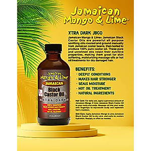 Jamaican Mango & Lime Black Castor Oil Xtra Dark 4 oz