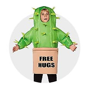 Spirit Halloween Kids Free Hugs Cactus Costume - One Size Fits Most | Funny Halloween Costumes | Funny Kids Cactus Outfit