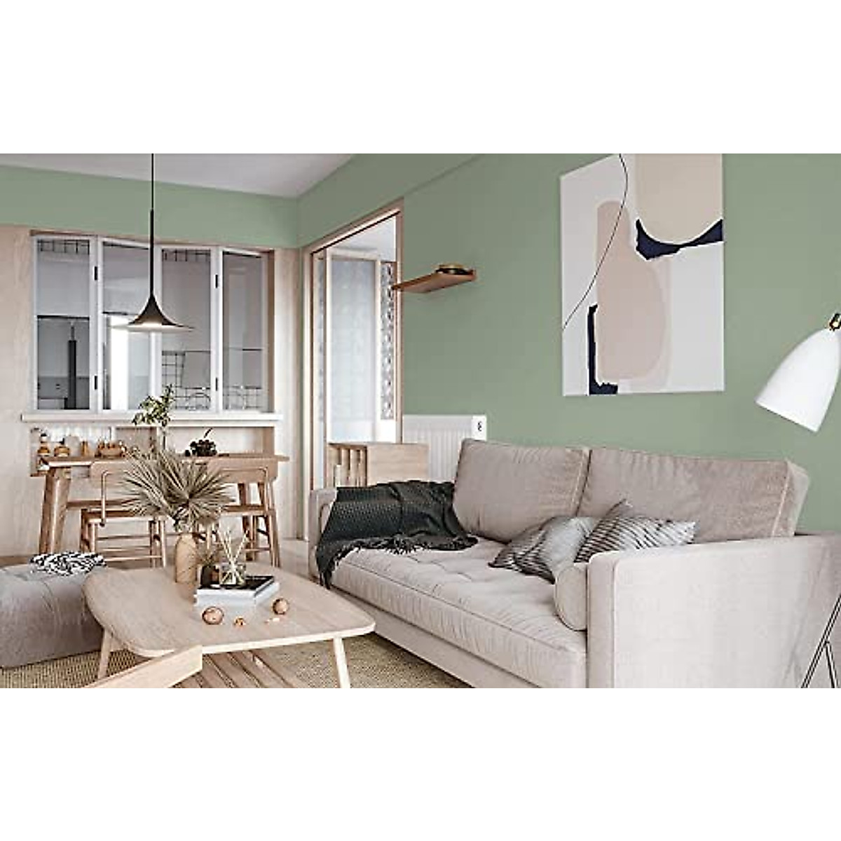 Dimoon Wallpaper78.7 x17.7 Green Peel and Stick Wallpaper Light Green Contact Paper Solid Pure Green Self Adhesive Wallpaper Removable Wallpaper Green Wall Paper Textured Shelf Drawer Vinyl Roll