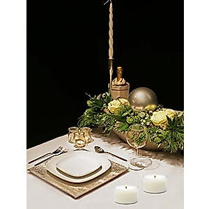 Clear Cup Tea Light Candles Unscented 6 Hour Long Burning Time (50 Pack) Tealight Candle