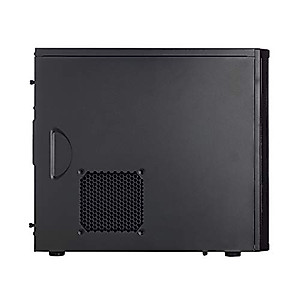 Fractal Design Core 1100 - Mini Tower Computer Case - mATX - High Airflow and Cooling - 1x 120mm Silent Fan Included - Brushed Aluminium - Black