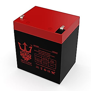 Neptune Power Products NT1250 12V 5AH Replacement Battery for Home Alarm System Battery Back Up Vista 20P ADT W/ F1 Terminals Quick & Easy Connection