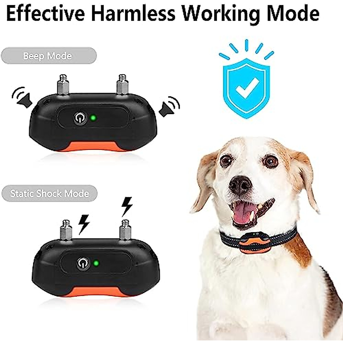 PcEoTllar Electric Fence for Dogs, Rechargeable Underground Dog Fence System, Pet Containment System, 2 Waterproof Collar Receivers, with 656Ft Underground/Aboveground Boundary Wire