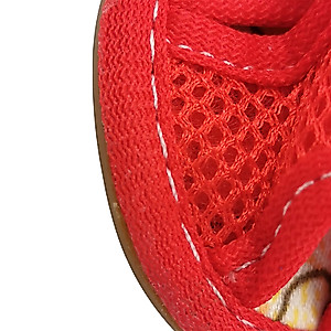 Breathable Mesh Dog Sandals for Summer, Pet Sandals for Small Dogs, Red, Blue, Yellow, Red Doggie Shoes, Paw Protectors for Dogs Red Label 5