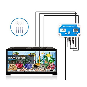 Fdit Digital Water Quality Meter, Automatic Storage Wide Applications Water Quality Monitoring Kit High Accuracy for Water Source (US Plug 110V)