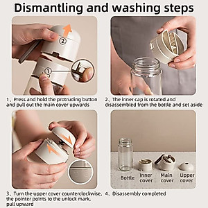 Quantitative Salt Shaker, Metering Salt Shaker Glass, Metered Salt Dispenser, Salt and Pepper Shaker, Quantitative, Push Type, Condiment Bottle Dispenser (3 Pcs)