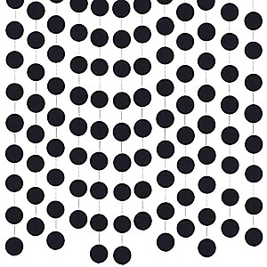 Black Glitter Till Death Do Us Part Banner and Black Glitter Halloween Circle Dots Garland- Halloween Wedding Party Decorations, Halloween Bachelorette Bridal Shower Decorations, Halloween Engagement Party Supplies