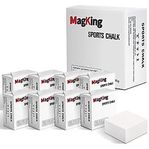 MagKing Gym Chalk Blocks, for Rock Climbing, Weightlifting, Workout Lifting, Gymnastics Bars, Crossfit, Magnesium Carbonate Chalk, 2oz, 1lb, 8 blocks