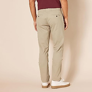 Amazon Essentials Men's Slim-Fit Casual Stretch Chino Pant, Tan, 30W x 34L