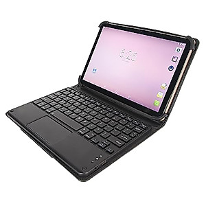 Haofy Tablet PC, 4G LTE 5G WiFi Office Tablet 10.1 Inch FHD 8GB RAM 256GB ROM with Keyboard for Travel (US Plug)