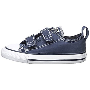 Converse Baby Boys Chuck Taylor All Star 2V Low Top Sneaker, Navy/White, 7 Infant