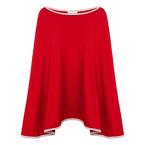 360° Modern Nursing Breastfeeding Cover & Car Seat Canopy – Luxurious Soft Organic Bamboo (Red) by Aria Claire