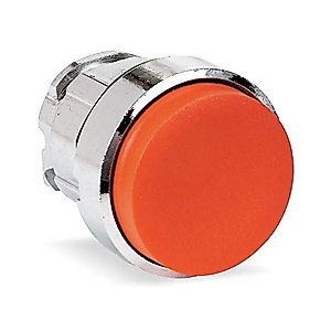 Schneider Electric Metal Push Button Operator, Type of Operator: Extended Button, Size: 22mm, Action: Maintained Push - ZB4BH4, 2 packs