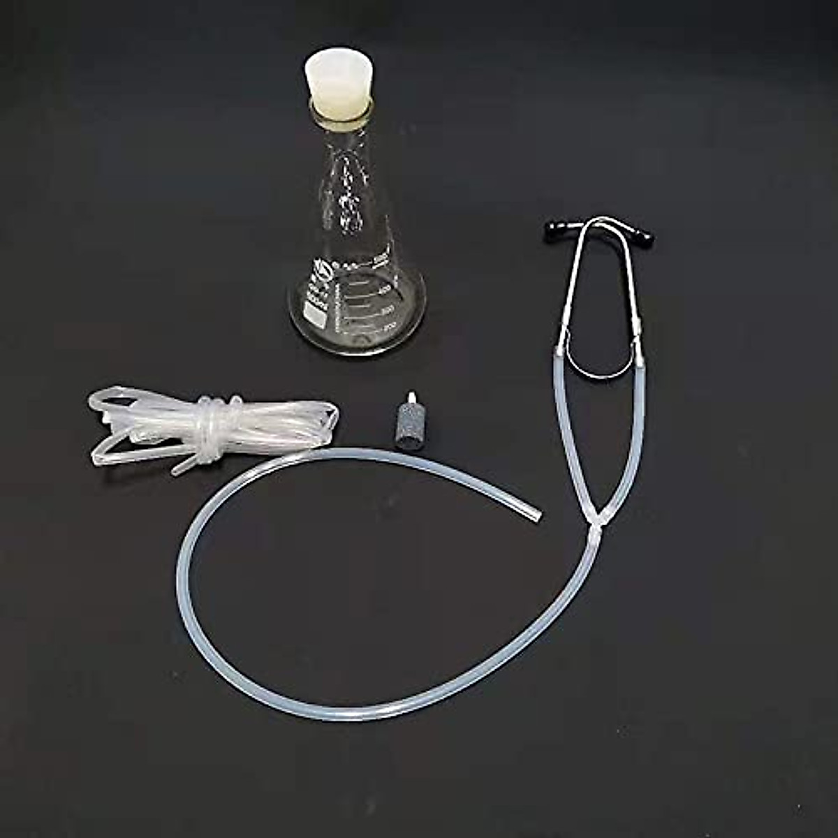 Ozone Ear Insufflation Kit with 500ml Glass Bottle and Ozone Stethoscope