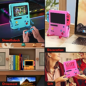 GRAPMKTG Charging Stand for Nintendo Switch Accessories Portable Dock Compatible for Nintendo Switch OLED Cute Case Decor Gift Men Women Kids Blue