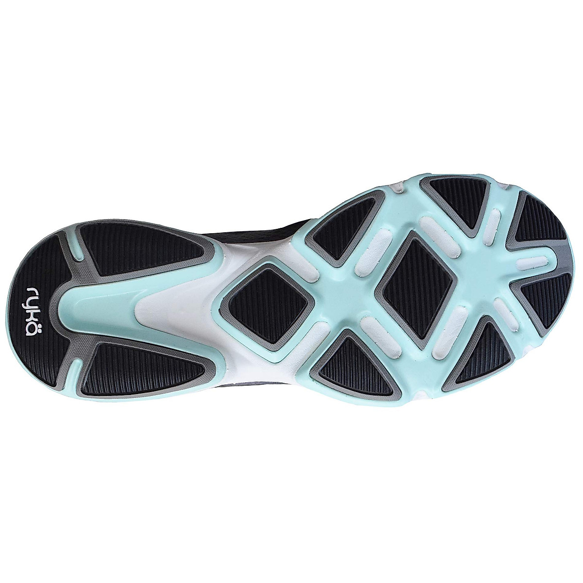 Ryka Women's Devotion Plus 2 Black/Mint Walking Shoe 6 M