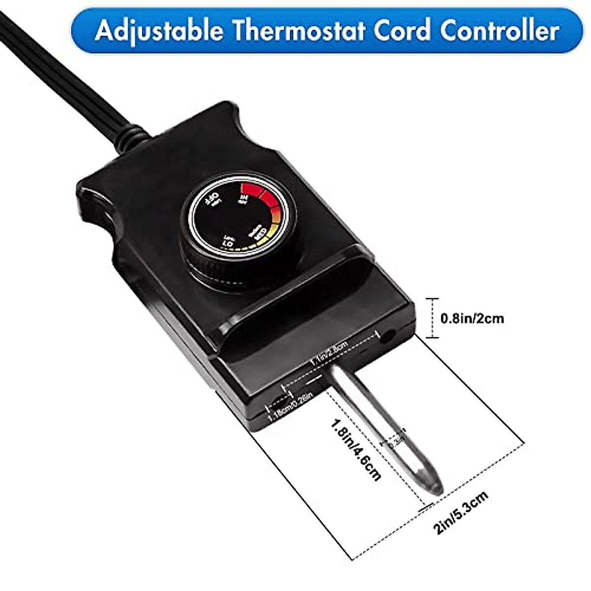 Masterbuilt Smokers Turkey Fryers Thermostat Analog Control with Power Cord Electric Smoker and Grill Heating Element