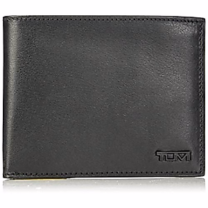 TUMI - Delta Slim Double Billfold Wallet with RFID ID Lock for Men - Black