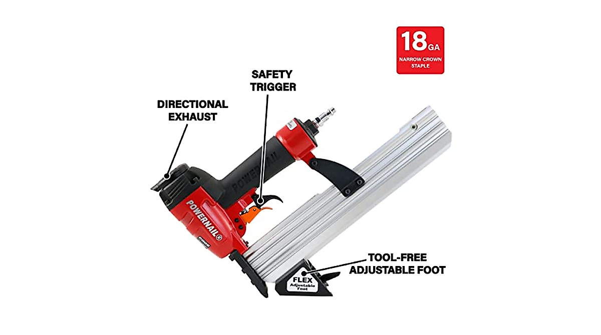 Powernail 1845F Pneumatic Flooring Stapler for Engineered Wood
