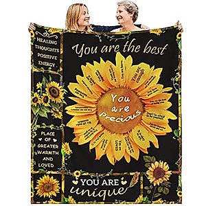 Inspirational Religious Gift, Encouragement Gifts for Women, Christian Gifts, Inspirational Gifts for Women, Religious Gifts for Women,Sunflower Prayers Blanket Get Well Soon Gifts for Women50x60in