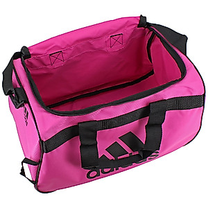 adidas Diablo Small Duffel, Sports Duffle Gym Bags for Men or Women, Intense Pink/Black, One Size