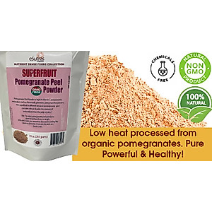 eSutras Organics Pomegranate Peel Powder Superfood, 10 Ounce