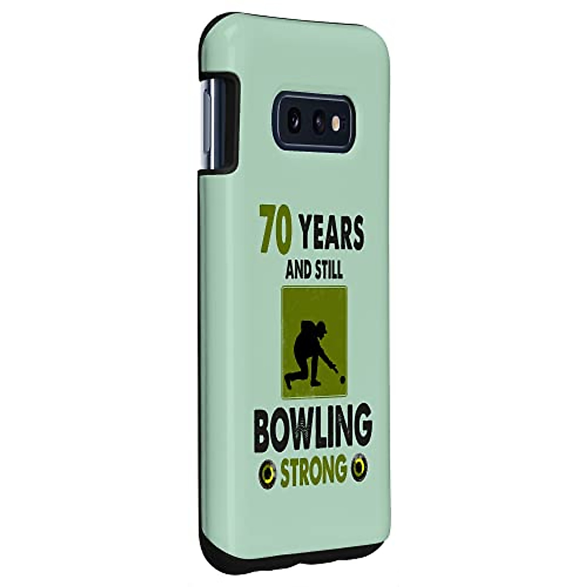 Galaxy S10e Lawn Bowls 70th Birthday Idea For Men & Funny Lawn Bowling Case