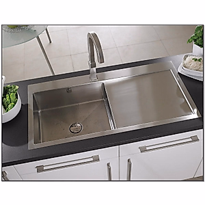 Yenhome 24" X 118" Silver Brush Stainless Steel Contact Paper for Appliances Self Adhesive Vinyl Film Waterproof Peel and Stick Stainless Steel Wallpaper Drawer and Shelf Liner for Kitchen Cabinets