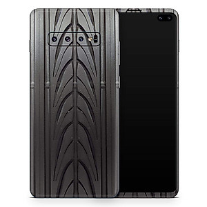 DesignSkinz Shiny Black Tire Tread Protective Vinyl Decal Wrap Skin Cover Compatible with The Samsung Galaxy S20 (Screen Trim & Back Glass Skin)