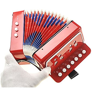 Kids Accordion Musical Instrument For Children, Beginner Friendly, Lightweight Easy to Learn Music, Kids Learning Instrument 10 Keys Control