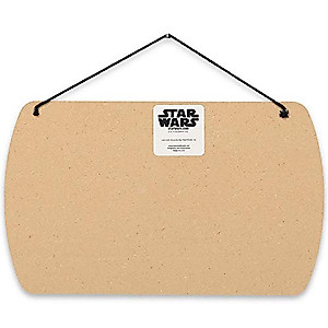 Open Road Brands Disney Star Wars: The Mandalorian Baby Yoda Force is Strong with This Little One Hanging Wood Wall Decor - Grogu, The Child