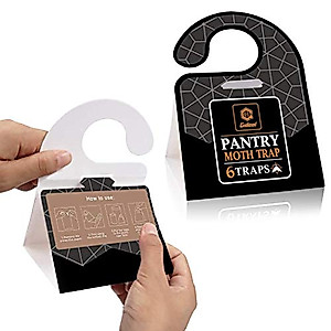 GIDEAL Moth Traps, Pantry Moth Trap for House, Clothes Moth Trap, Moth Balls for Kitchen, Clothes, House, Food, Carpet, Cupboard (6 Pack)