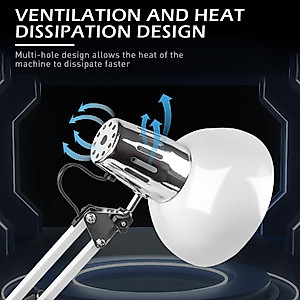 DUEBEL Heating Lamp for Candy Making –Affordable Candy Heater Perfect for Beginners in Sugar Art, Baking, and Confectionery - White & Silver Plating