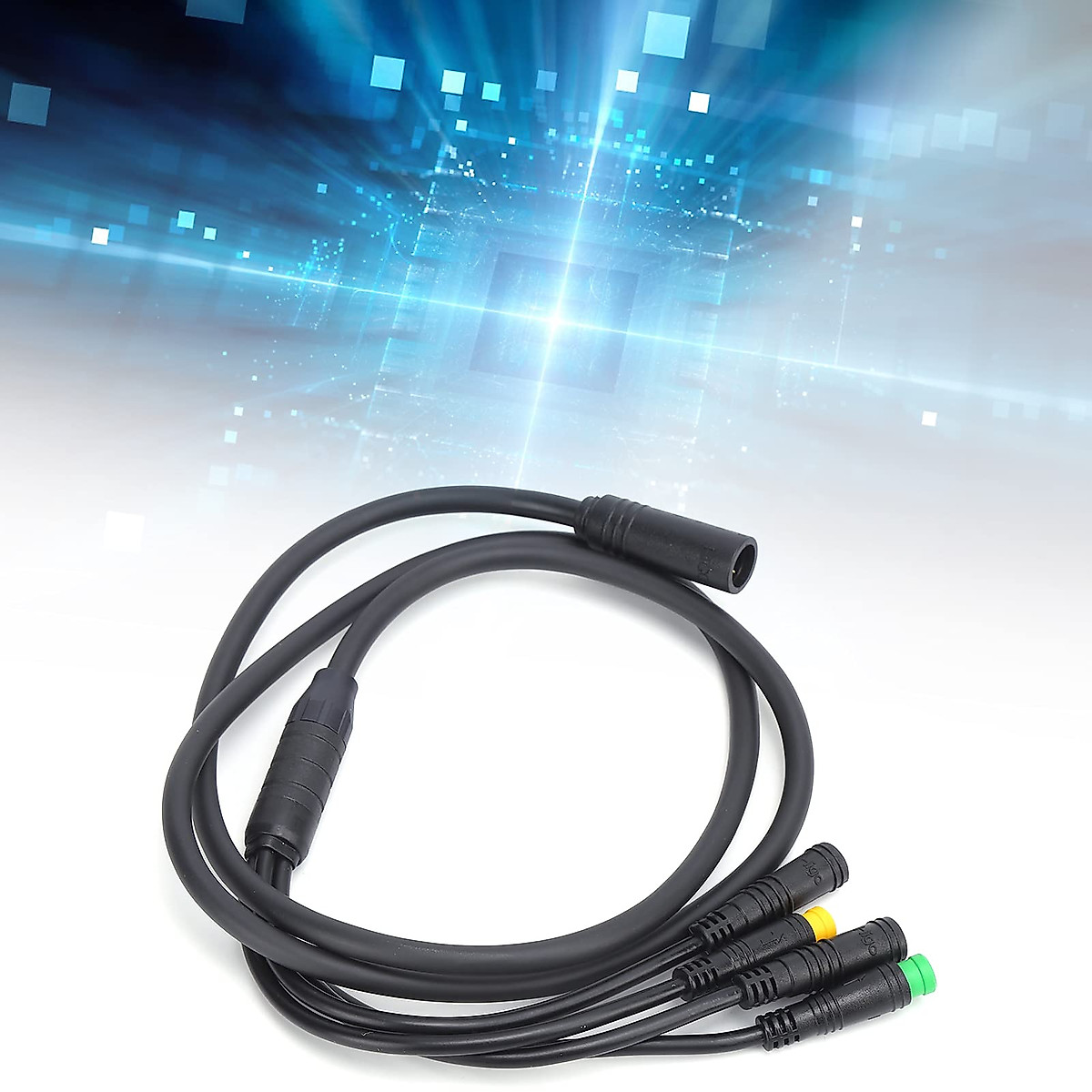 Archuu E-Bike 1T4 Cable, Waterproof 1T4 Electric Bike Cable Mid Motor Brake Lever Throttle Connector for Electric Bike Conversion Kits