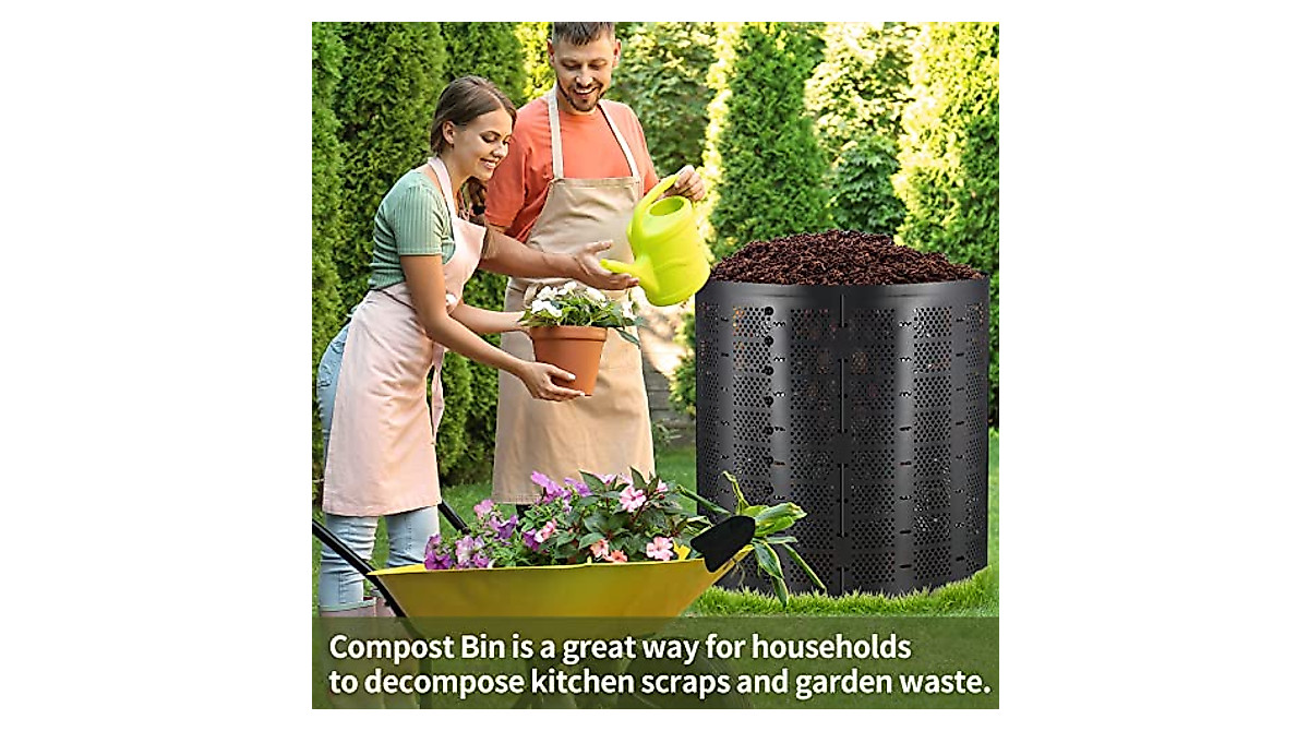 NULAOBA Outdoor Compost Bin - Large 220 Gallon Garden Composter