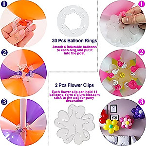 Chamvis 2 Set Balloon Column Kit - 65 inch Balloon Column Stand with Base for Baby Shower, Birthday Party, Graduation, Wedding Centerpieces Decorations