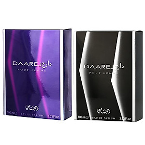 RASASI Daarej Men and Women, EDP 100ML (3.4oz) Perfume for Every Occasion. (value pack)