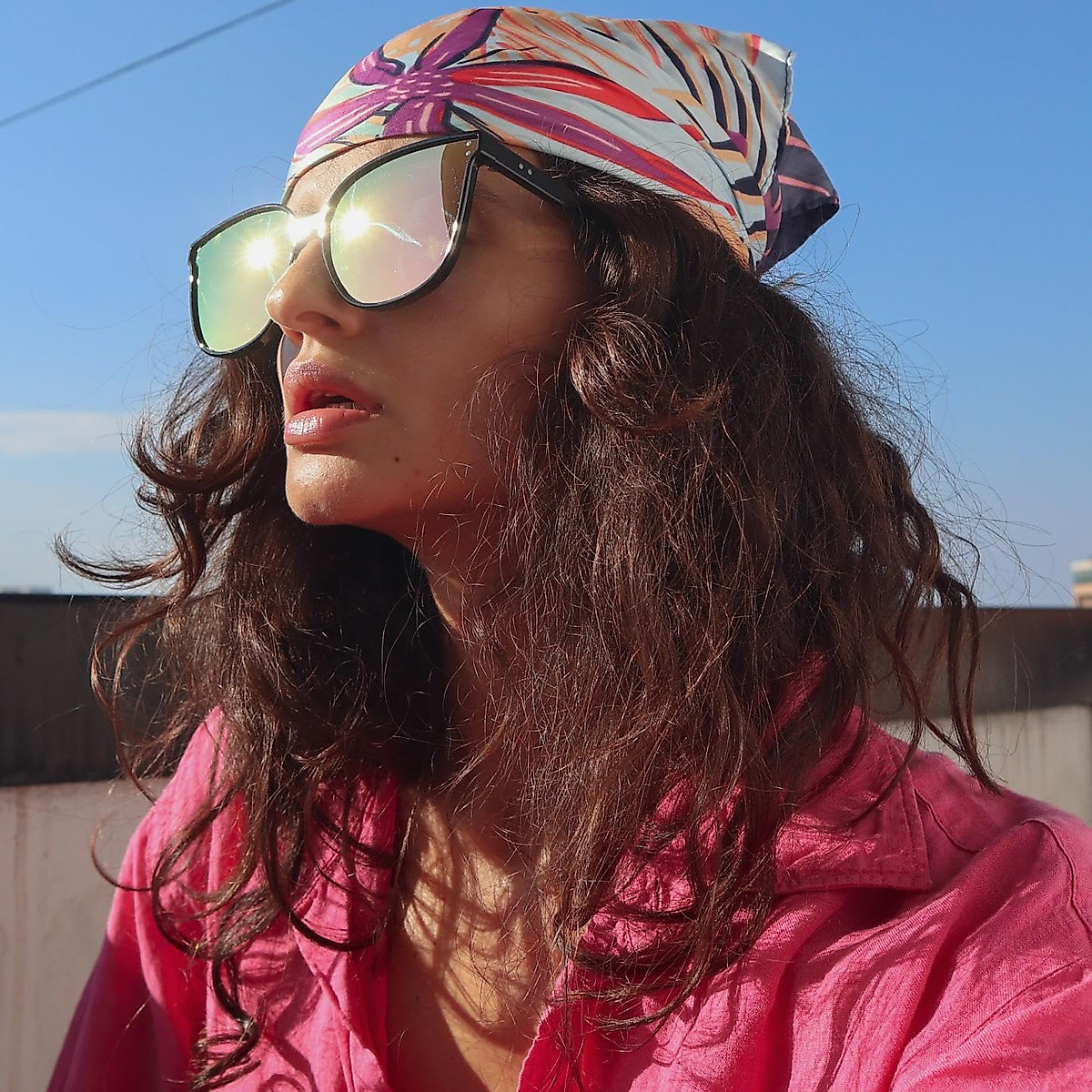 LVIOE Oversized Polarized Sunglasses for Women Trendy Large Cat Eye UV Protection Shade LS1627s