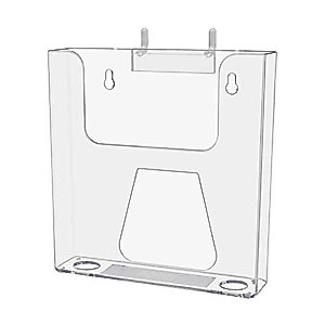 Marketing Holders 6 1/2" W Brochure Holder Peg Board Mount Pamphlet Value Pack of 24 Display Catalog Booklet Maps Literature Printed Material Menu