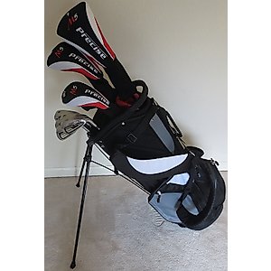 Tall Mens Golf Club Set - Complete Custom Fit Clubs +1" Length Driver, Wood, Hybrid, Irons, Putter, Stand Bag