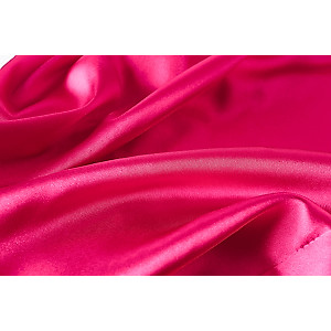 Hupohoi Girls Satin Pajamas Dress Button Down Silky Sleepwear Nightgown Short Sleeve Nightshirt Dresses, Rose, 12