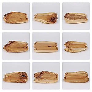 DeziWood Wooden Tray for Decor, Small Wood Serving Tray, Rustic Wood Decorative Tray, Farmhouse Candle Holder Decorative Tray for Home Decor, 13x9.8x1.5 Inch