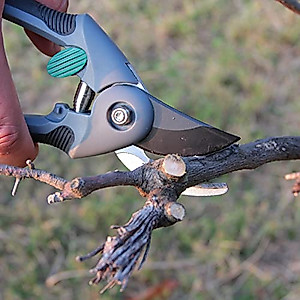 SZHLUX Pruning Shears, Premium SK5 Carbon Steel Blades Hand Pruner for Garden, Sharp Precision Pruning Scissors, 5/8’’ Plant Clippers， Tree Trimmers