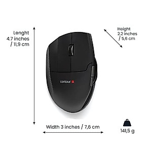 Contour Unimouse Pixart Pmw3330 USB Wireless Mouse Unimouse-L-Wl