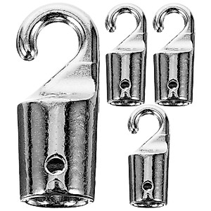 Angoily 4pcs Wand Hook Vertical Blinds Replacement Parts Wand tip Hook for Blinds Blind Parts Blind Hook Replacement Blind Wand Replacements Curtain Hooks for Drapes Connector Metal Mini