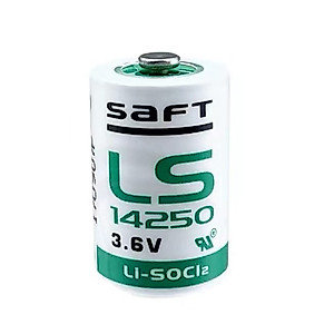 WELLVEUS LS14250 1/2 AA 3.6v Lithium Battery 14250 Replaceable Battery for SAFT LS14250 1200mAh(Pack of 10)