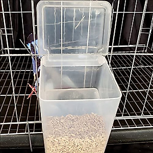 Automatic Pigeon Quail Bird Feeder Parrot No Mess Feeder Cage Accessories Supplies for Parakeet Canary Cockatiel Finch