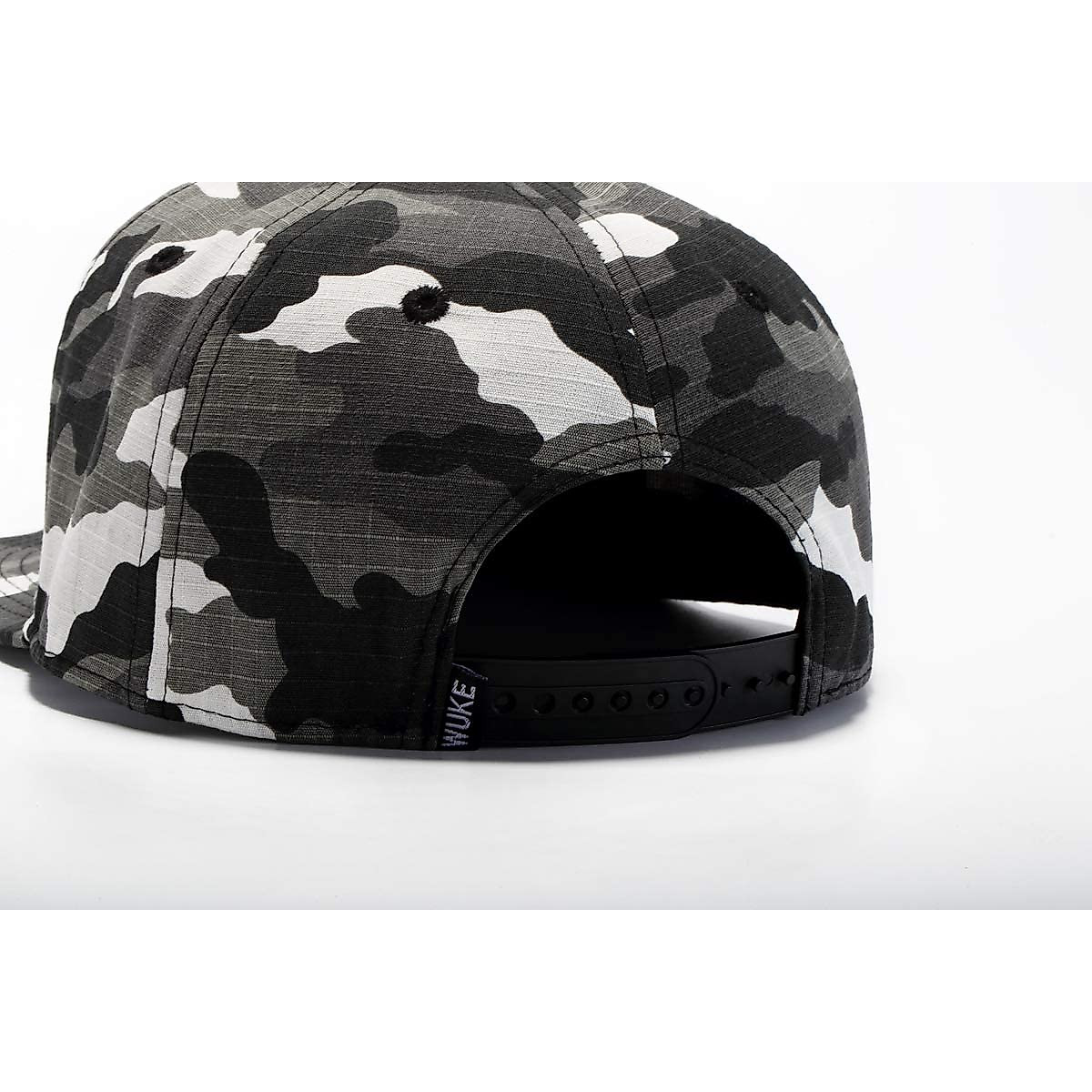 Gogobear Unisex USA Army Camouflage Flat Brim Snapback Hats Water-Resistant Baseball Cap with Adjustable