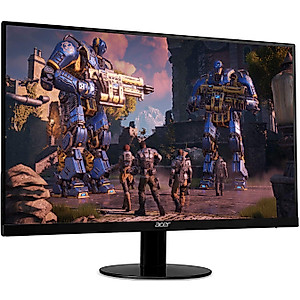 Acer SB240Y Bbix 23.8” Full HD (1920 x 1080) Ultra-Thin Zero-Frame IPS Monitor with AMD Radeon FREESYNC Technology and 1ms VRB (HDMI Port & VGA Port), black