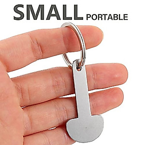 Tofficu 4pcs Trolley Tokens Key Ring Shopping Trolley Tokens Keychain Release Token Coin Keyring Small Aldi Quarter Holder Keychain for Grocery Shopping Cart